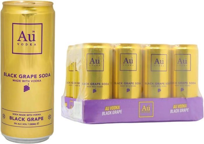 AU Vodka Black Grape 12*330ml