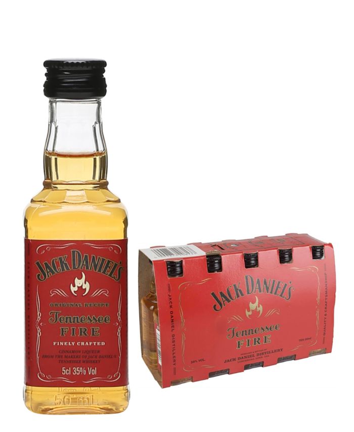 Jack Daniels Tennessee Fire Cinnamon Whiskey 10 x 5cl